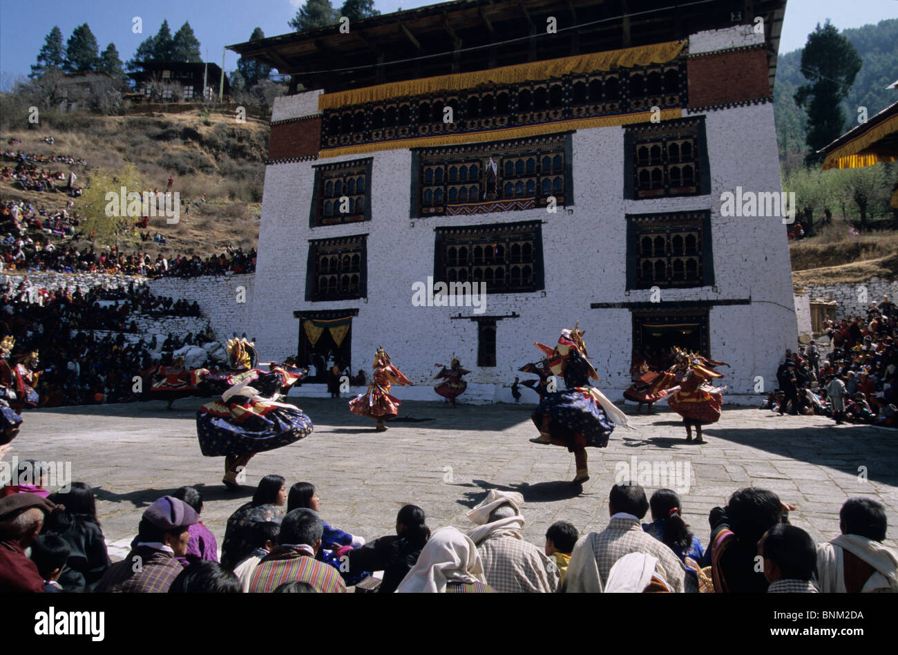 Dance of the Terrifying Deities Tungham Rimpong Dzong Paro Bhutan ...