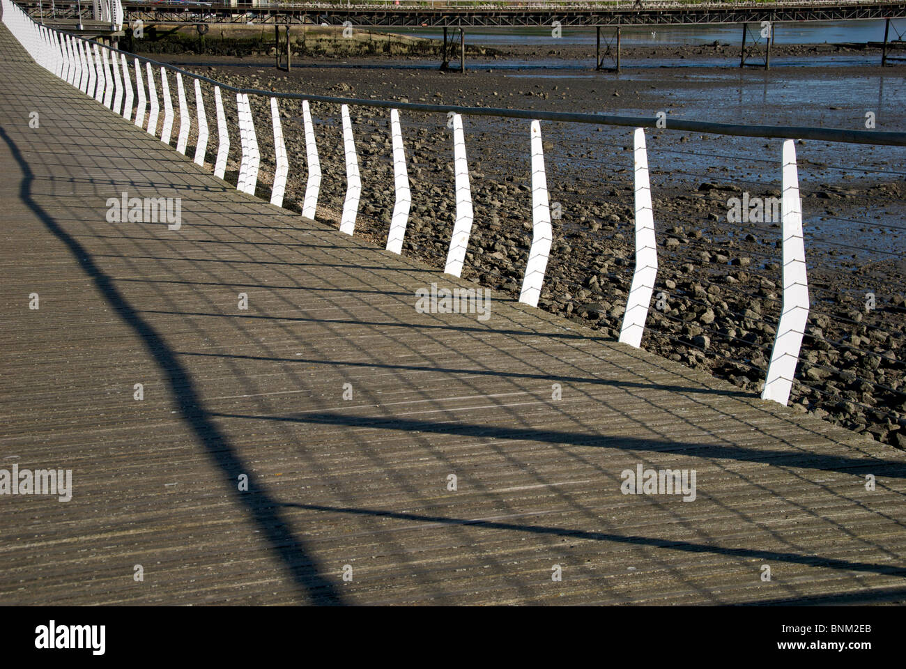 Hythe Hampshire UK Promenade Balustrade Stock Photo - Alamy
