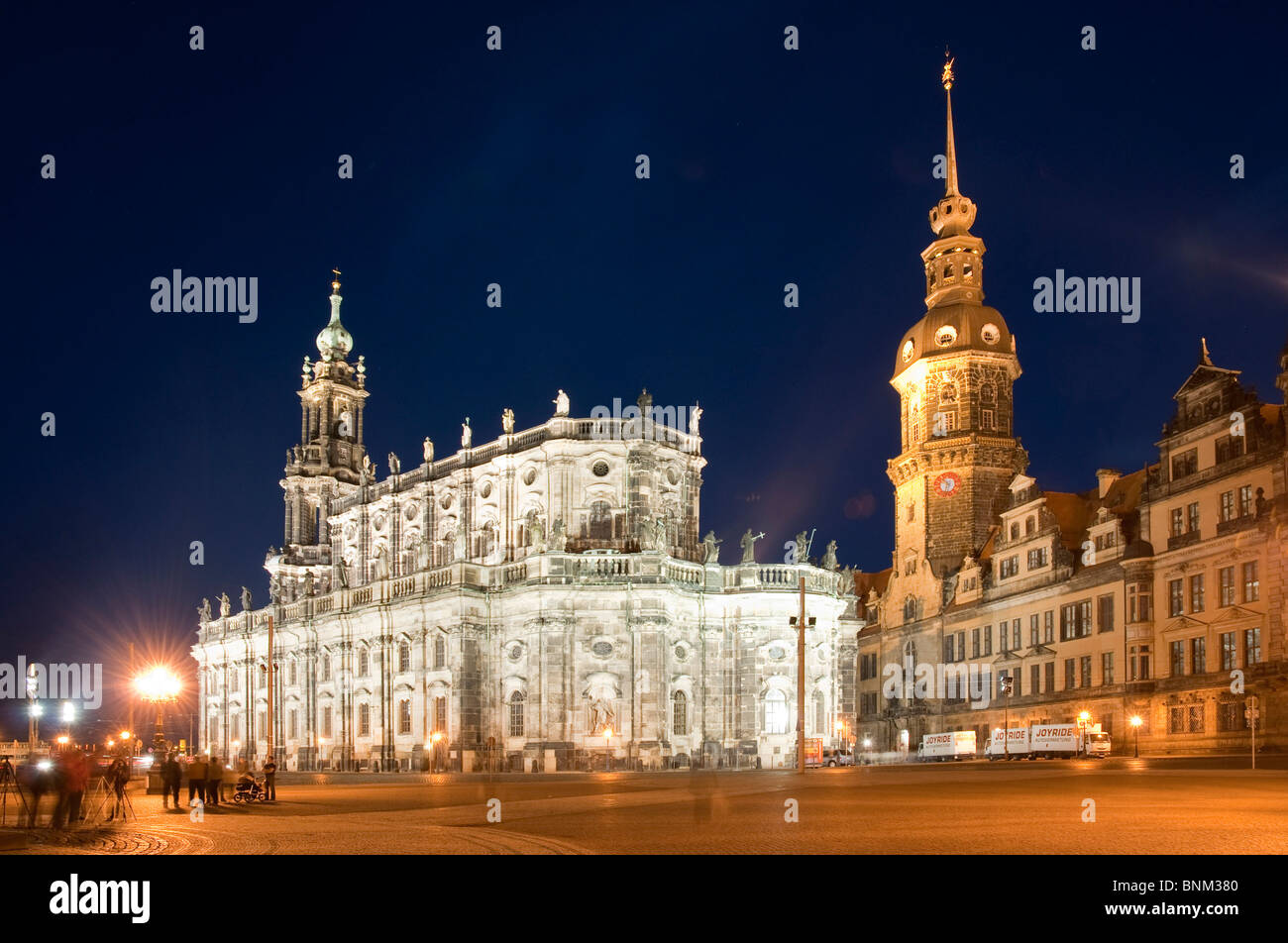 Evening architecture destination outside view field recording FRG ...