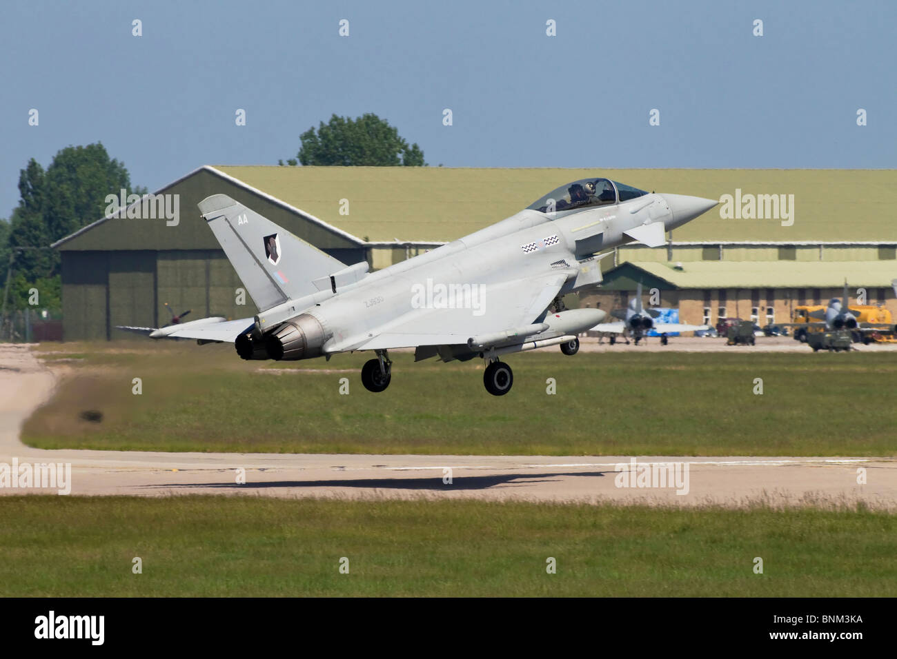 A Bae systems Typhoon fighter on final approach Stock Photo - Alamy