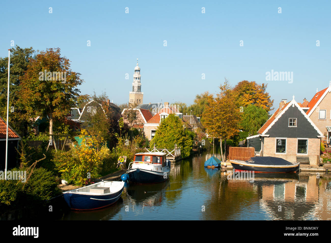 Small Dutch village in the North of Holland Hindeloopen Stock Photo - Alamy