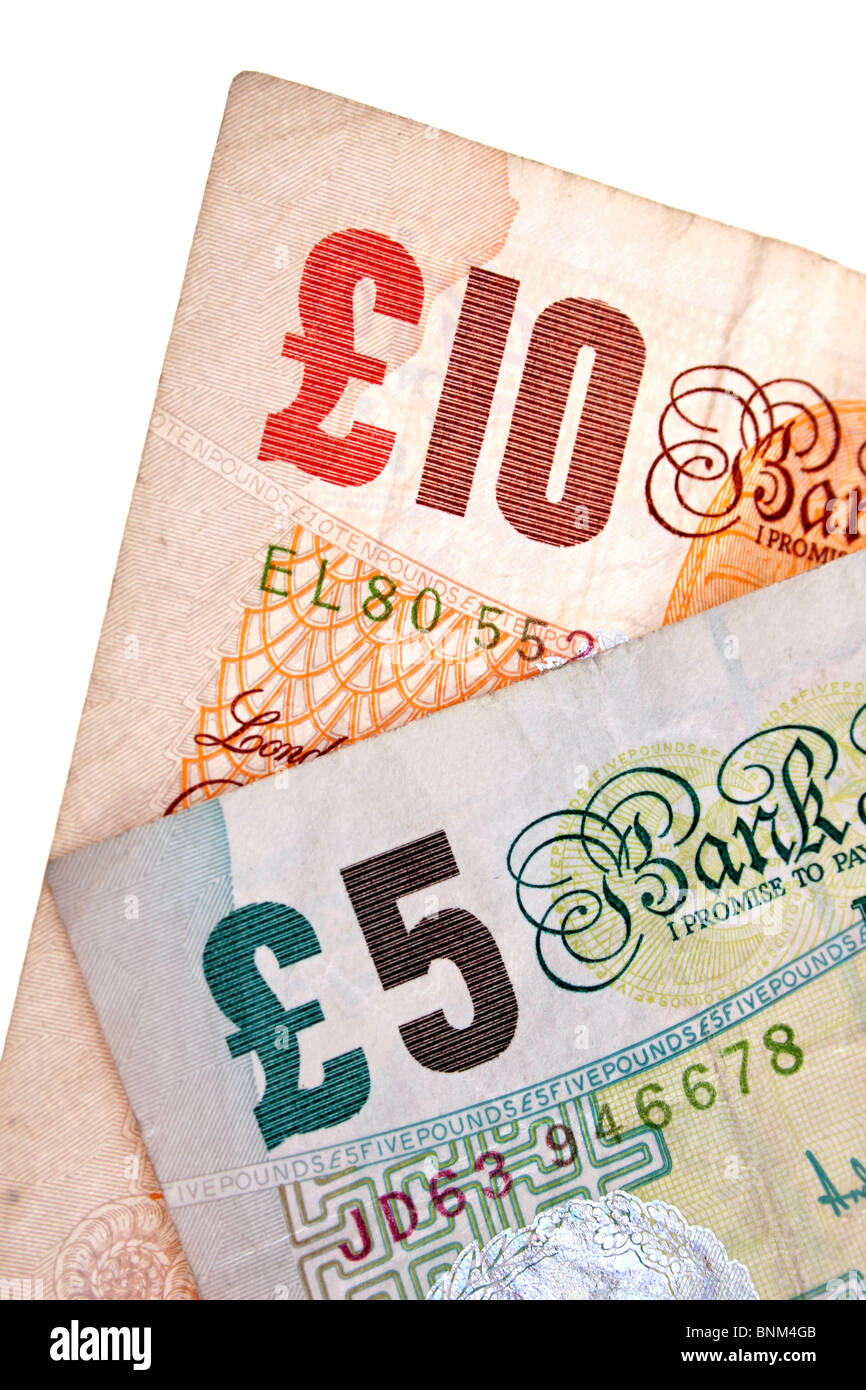 UK bank notes close up Stock Photo - Alamy