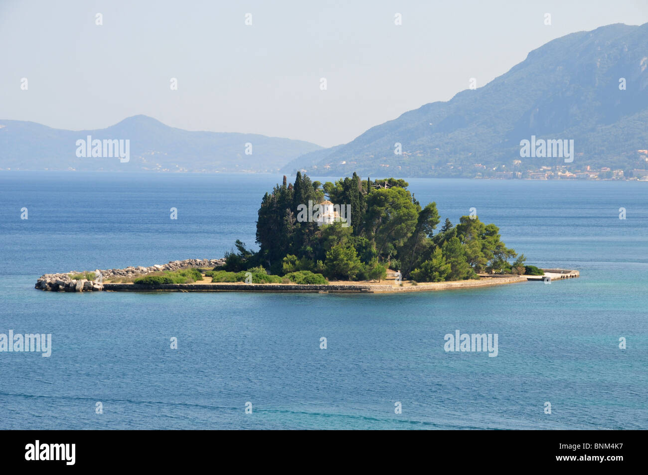 Mouse Island by Pontikonisi (Kanoni), Corfu, Greece Stock Photo - Alamy