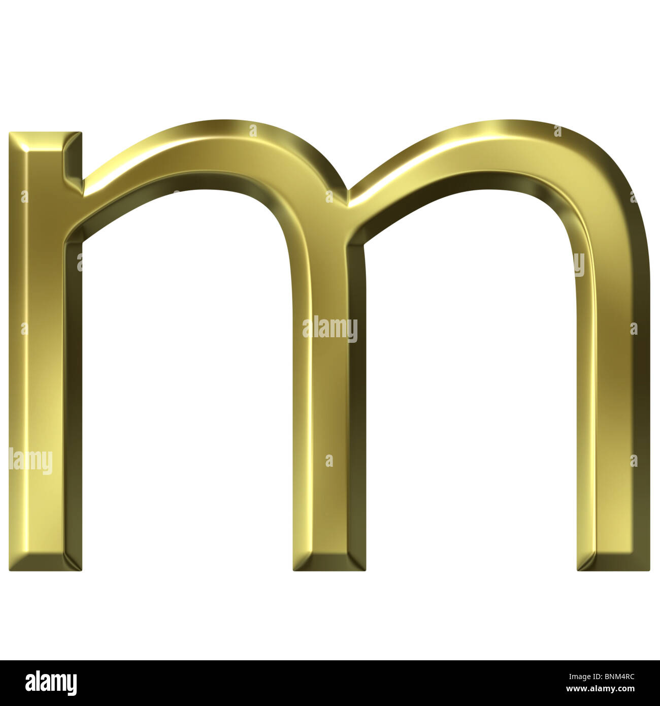 Gold letter m hi-res stock photography and images - Alamy