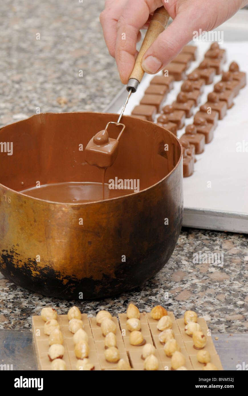 Hand dipped chocolates hi-res stock photography and images - Alamy