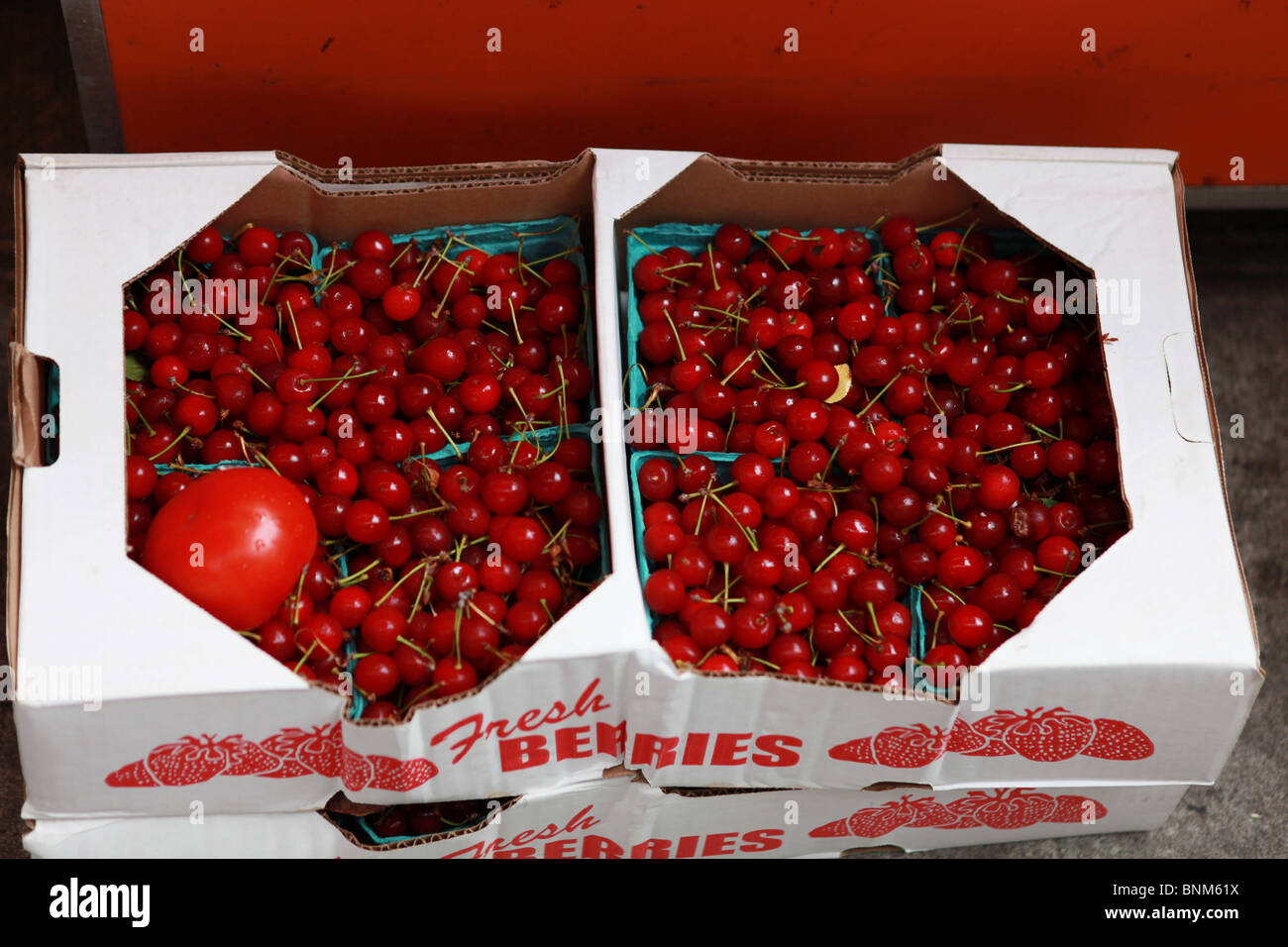 Cherries In A Box High Resolution Stock Photography and Images - Alamy