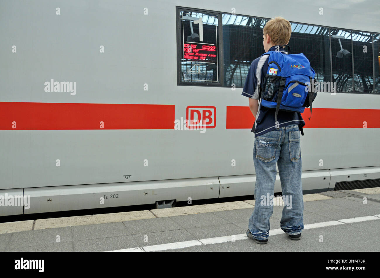 only rail journey railway station train journey platform boy Federal ...