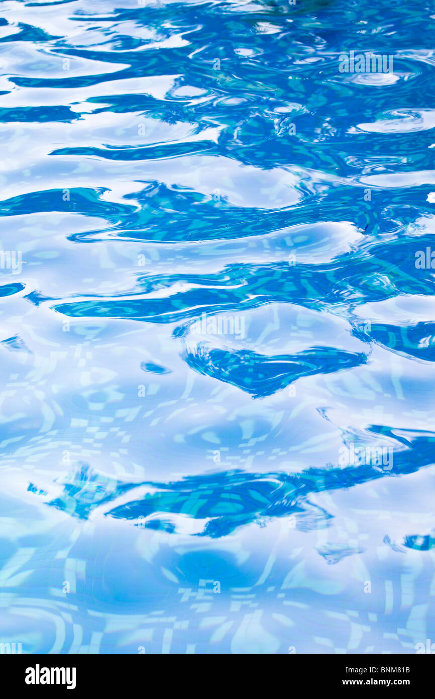 Waves on a surface of water in pool Stock Photo - Alamy