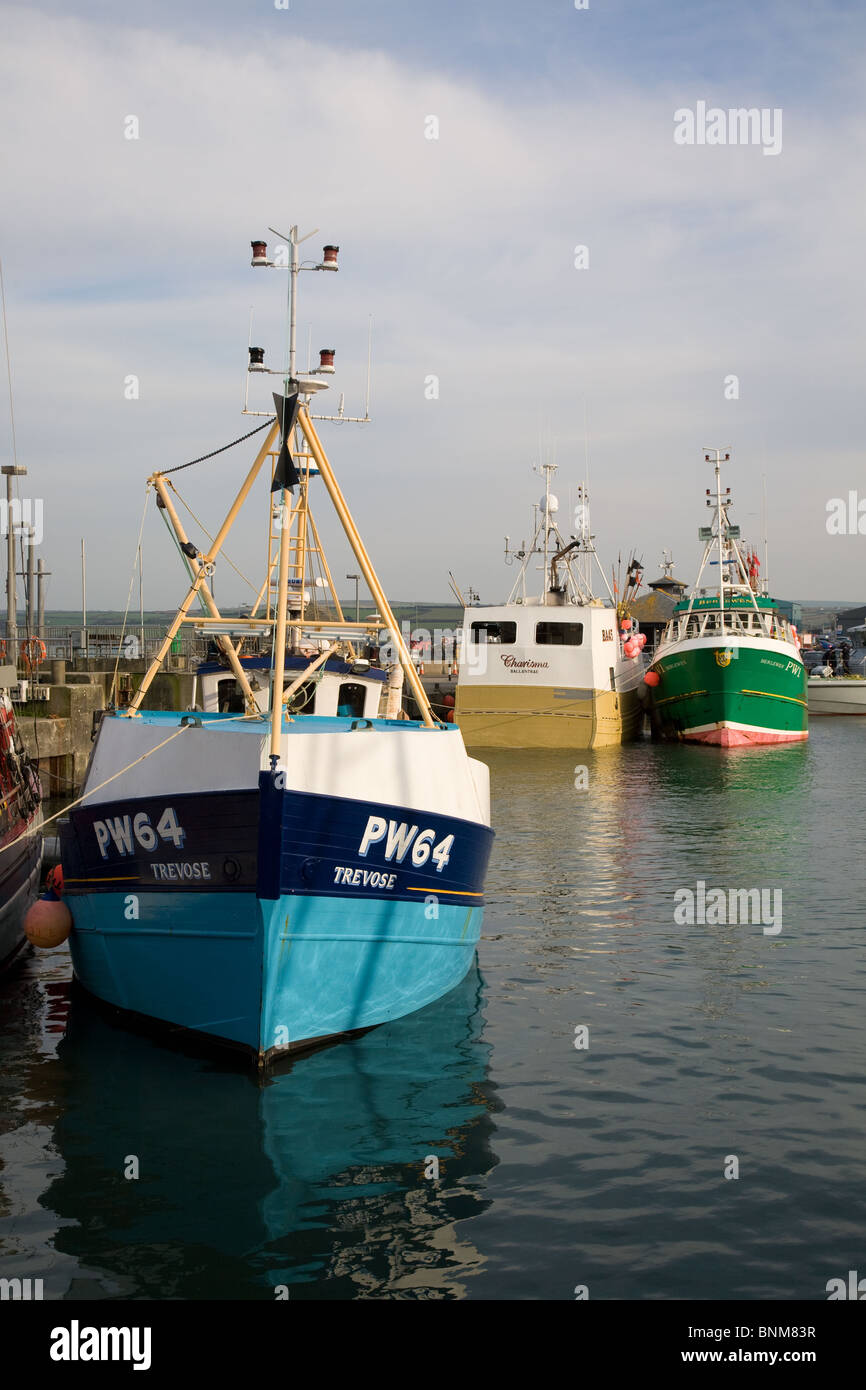 Fishing Boats in Padstow,Cornwall,England Stock Photo - Alamy