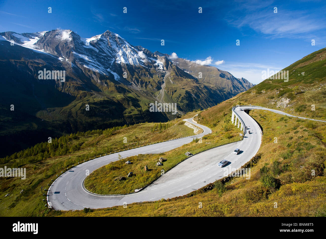 Austria Grossglockner pass mountain pass alps sepentines Upper Tauern ...