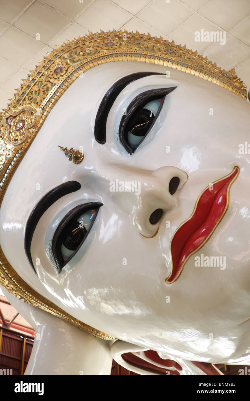 Myanmar Burma Burma Rangoon Yangon recumbent Buddha Buddha's statue ...