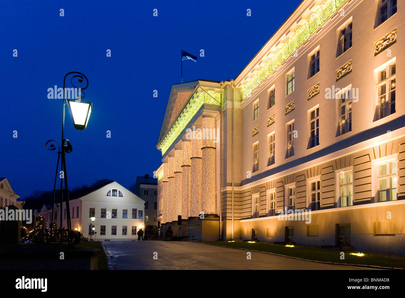 Main Building of Tartu University, Estonia, Europe Stock Photo - Alamy