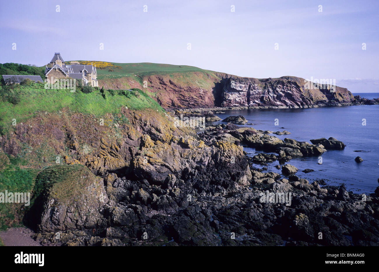 St Abbs, Scottish Borders, rugged, dramatic coastline. Scotland scenery ...