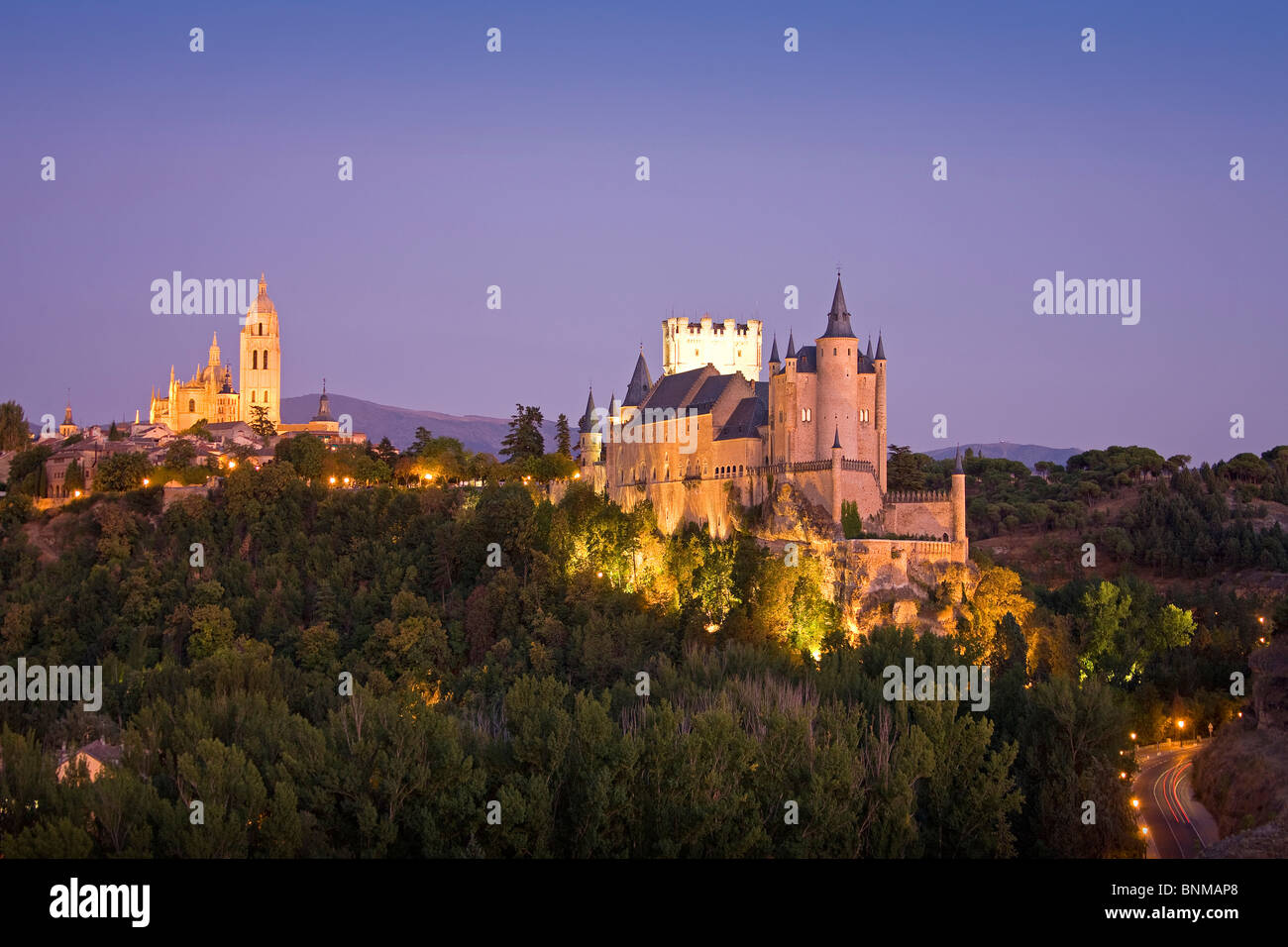 Spain Castile and Leon Segovia El Alcazar castle castle world cultural ...