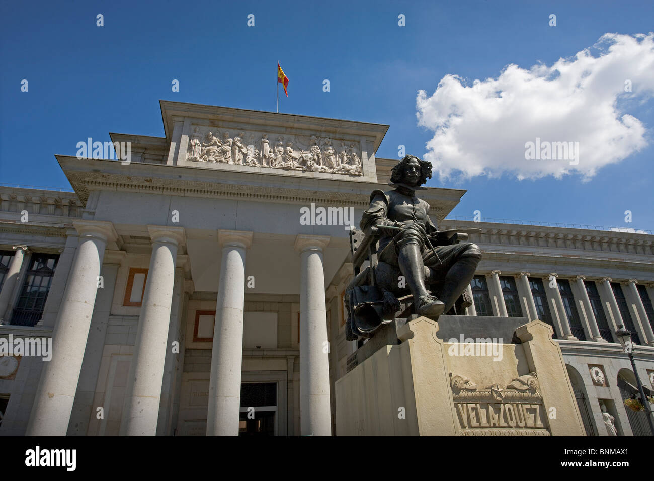 Spain Madrid Prado museum Velazquez monument columns holidays travel ...