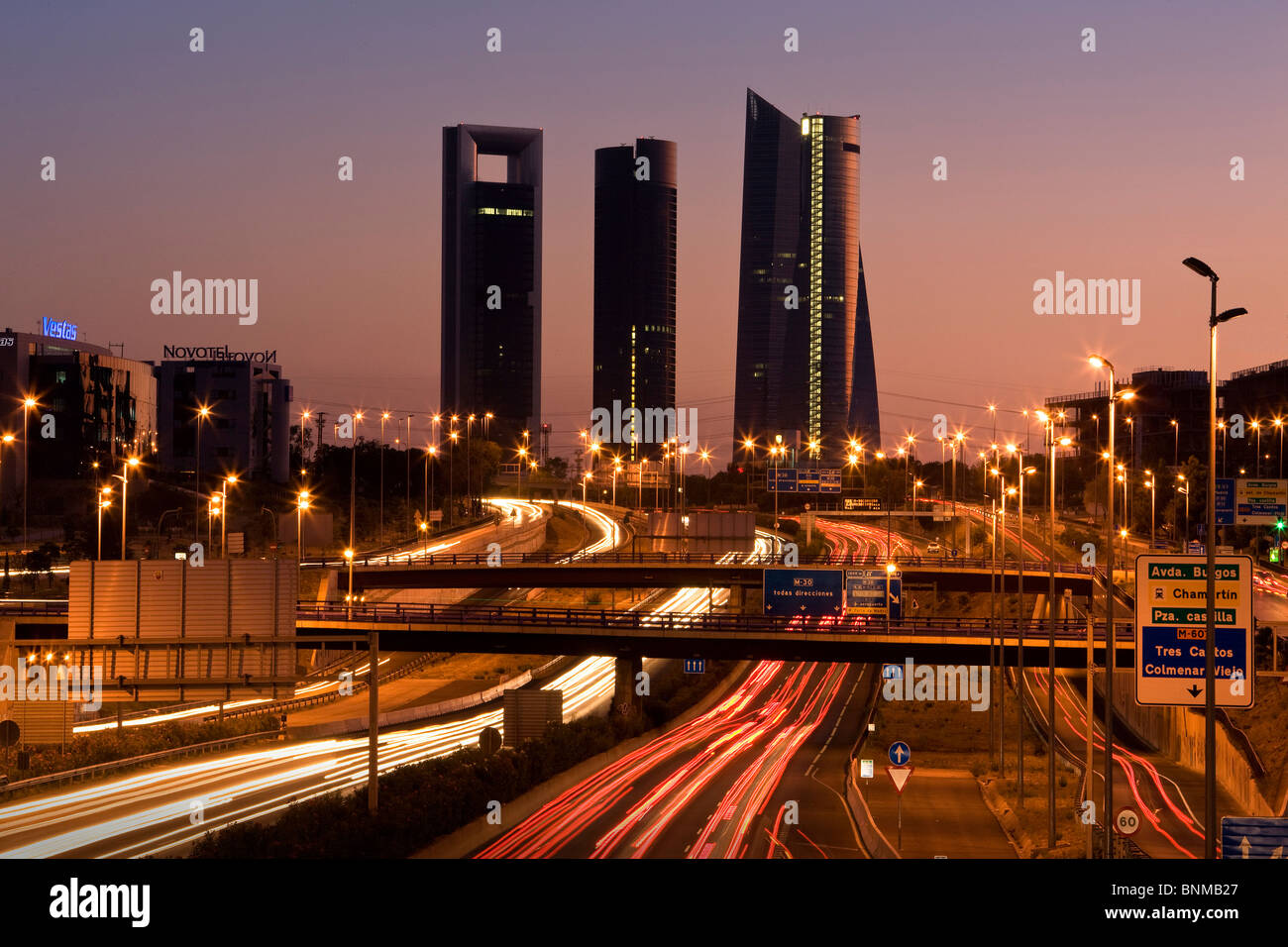 Madrid spain high rise buildings hi-res stock photography and images ...