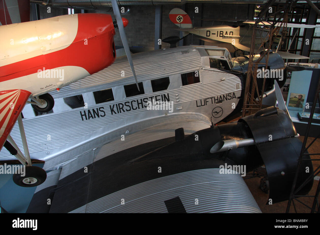 Germany winter Berlin German technology museum old-timer airplanes ...