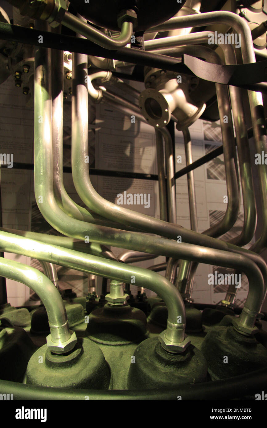 Germany winter Berlin German technology museum V2 aggregate detail ...