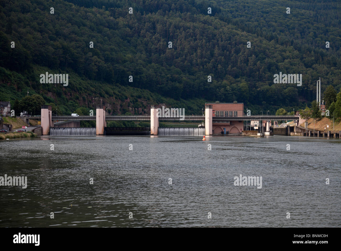 a barrage with a water gate Stock Photo - Alamy