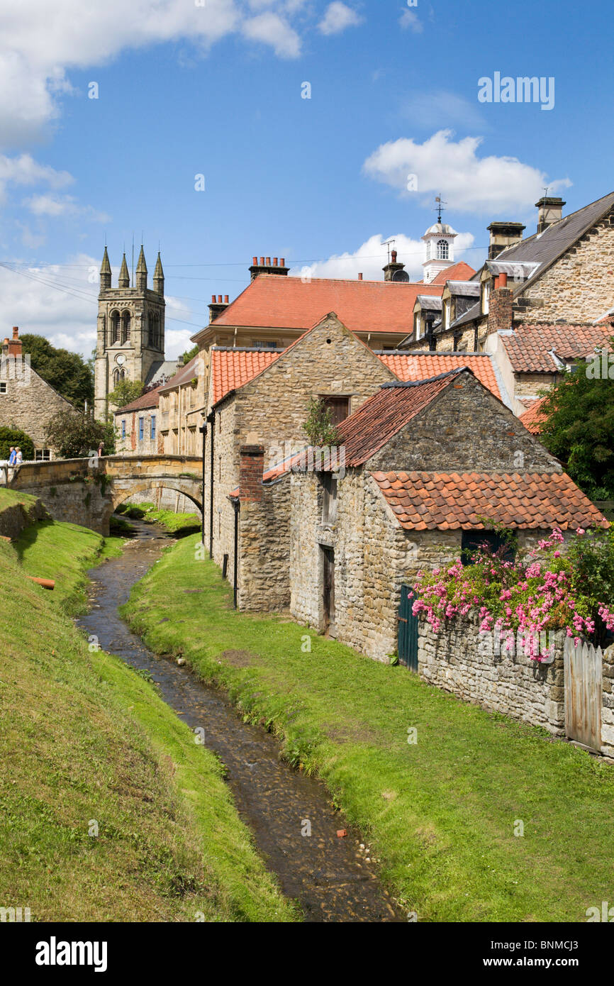 Beck and All Saints Church Helmsley North Yorkshire England Stock Photo ...