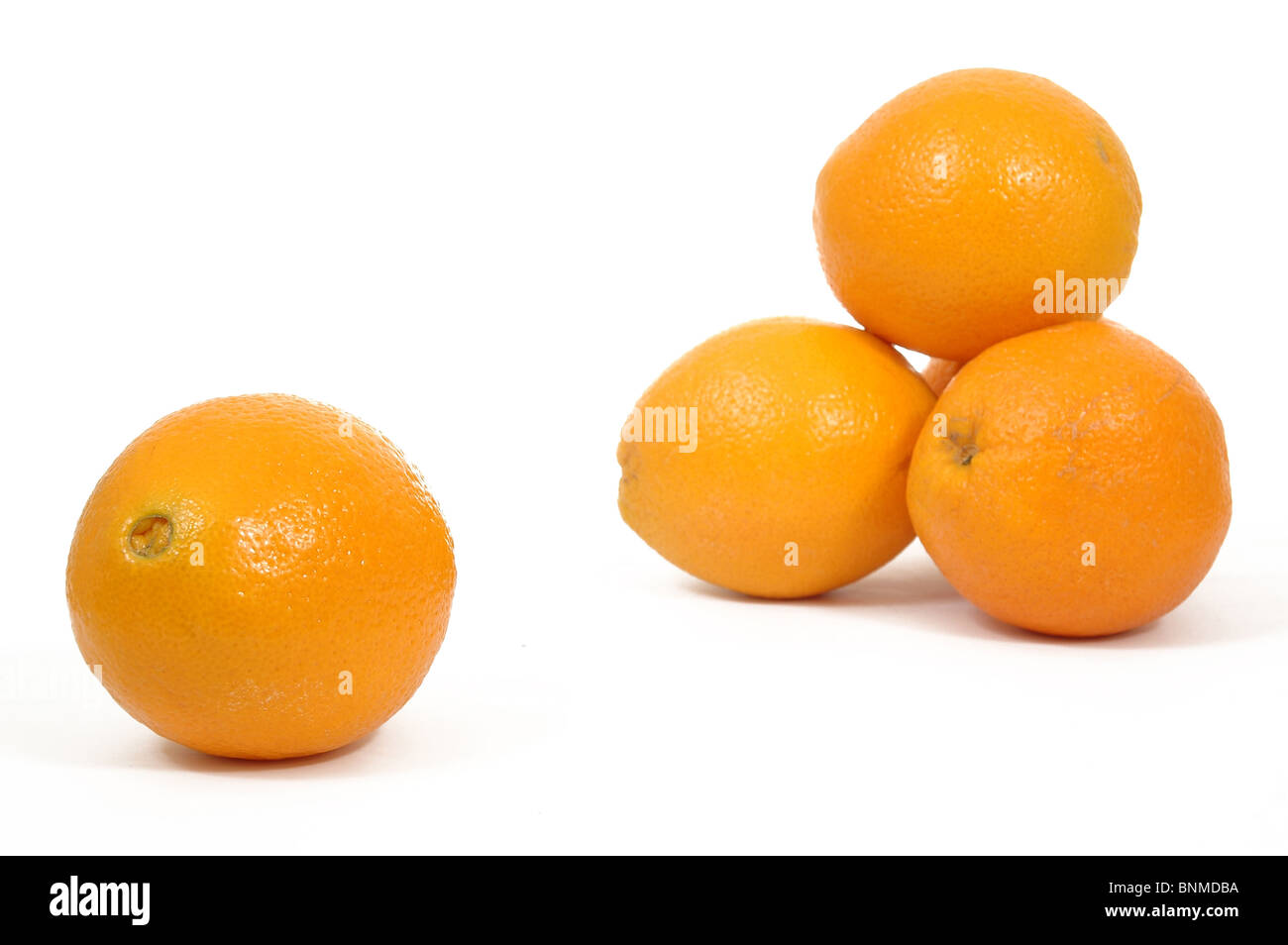 Focus is on the front orange Stock Photo - Alamy