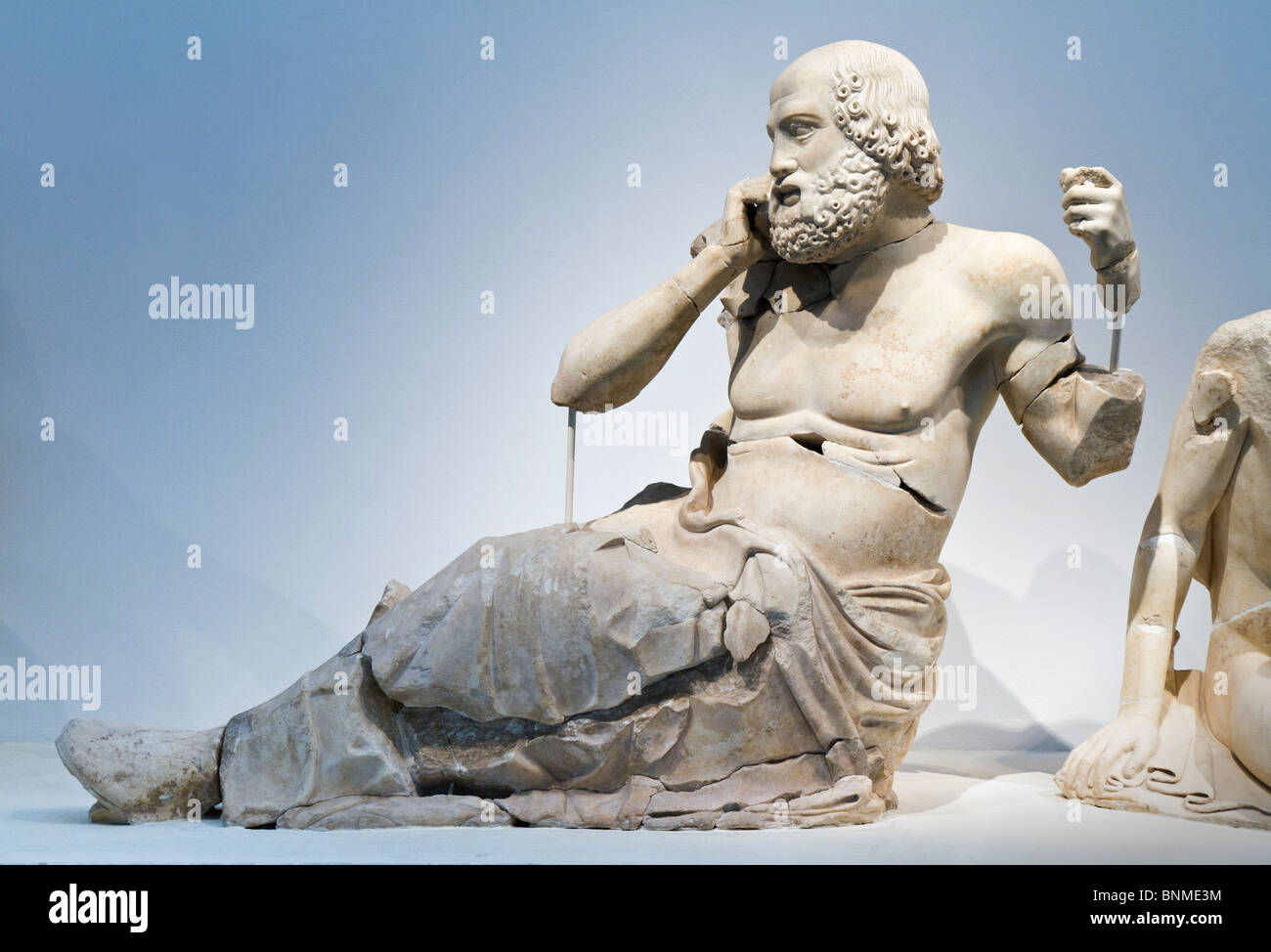 The old seer from the east pediment of the Temple of Zeus at Olympia ...