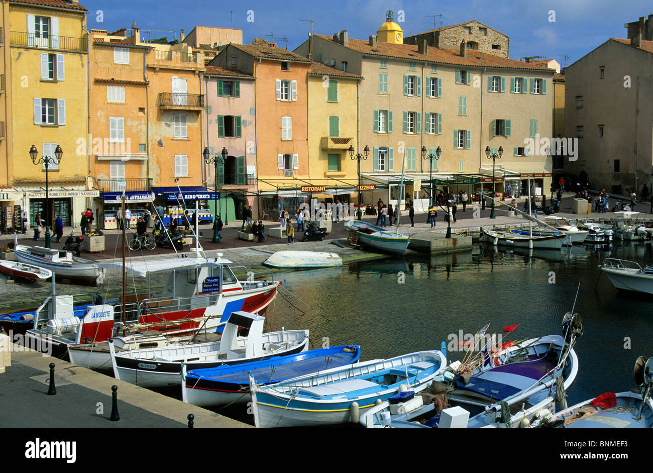 Saint-Tropez France Côte d'Azur Var town city houses homes sea ...