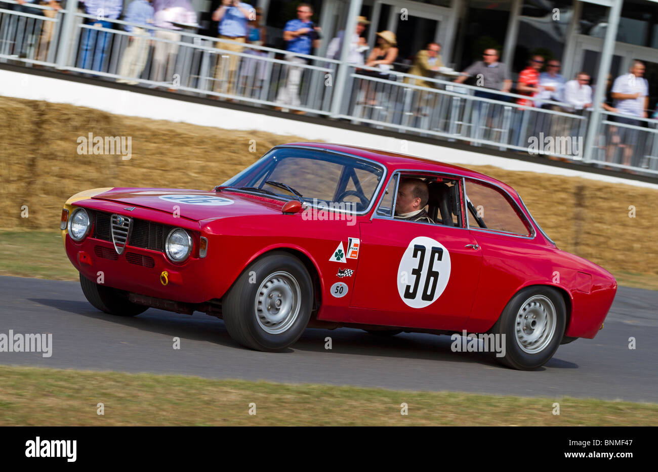 1966 Alfa Romeo 1600 GTA with driver Tim Dutton at the 2010 Goodwood ...