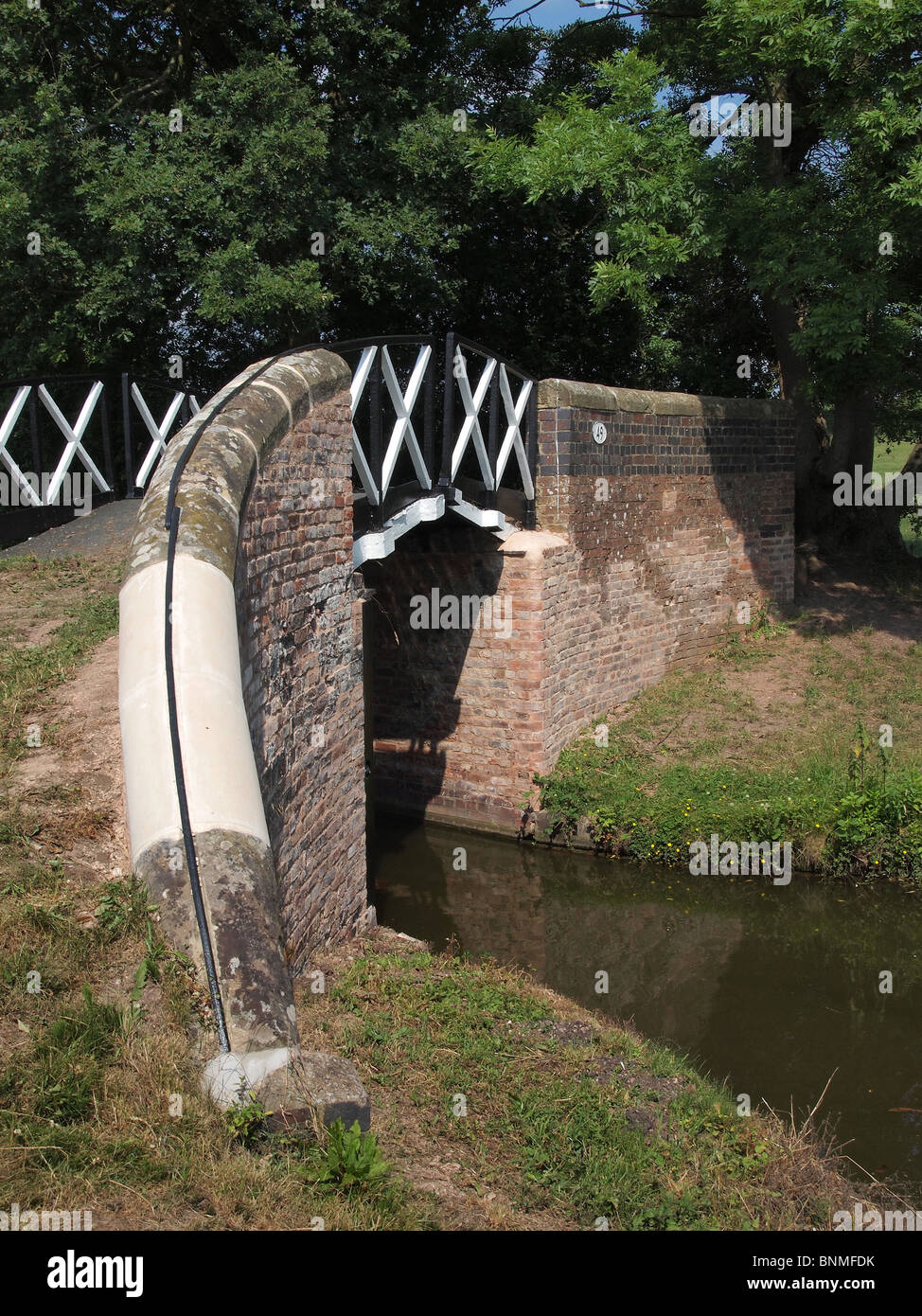 A bridge over a canal Stock Photo - Alamy