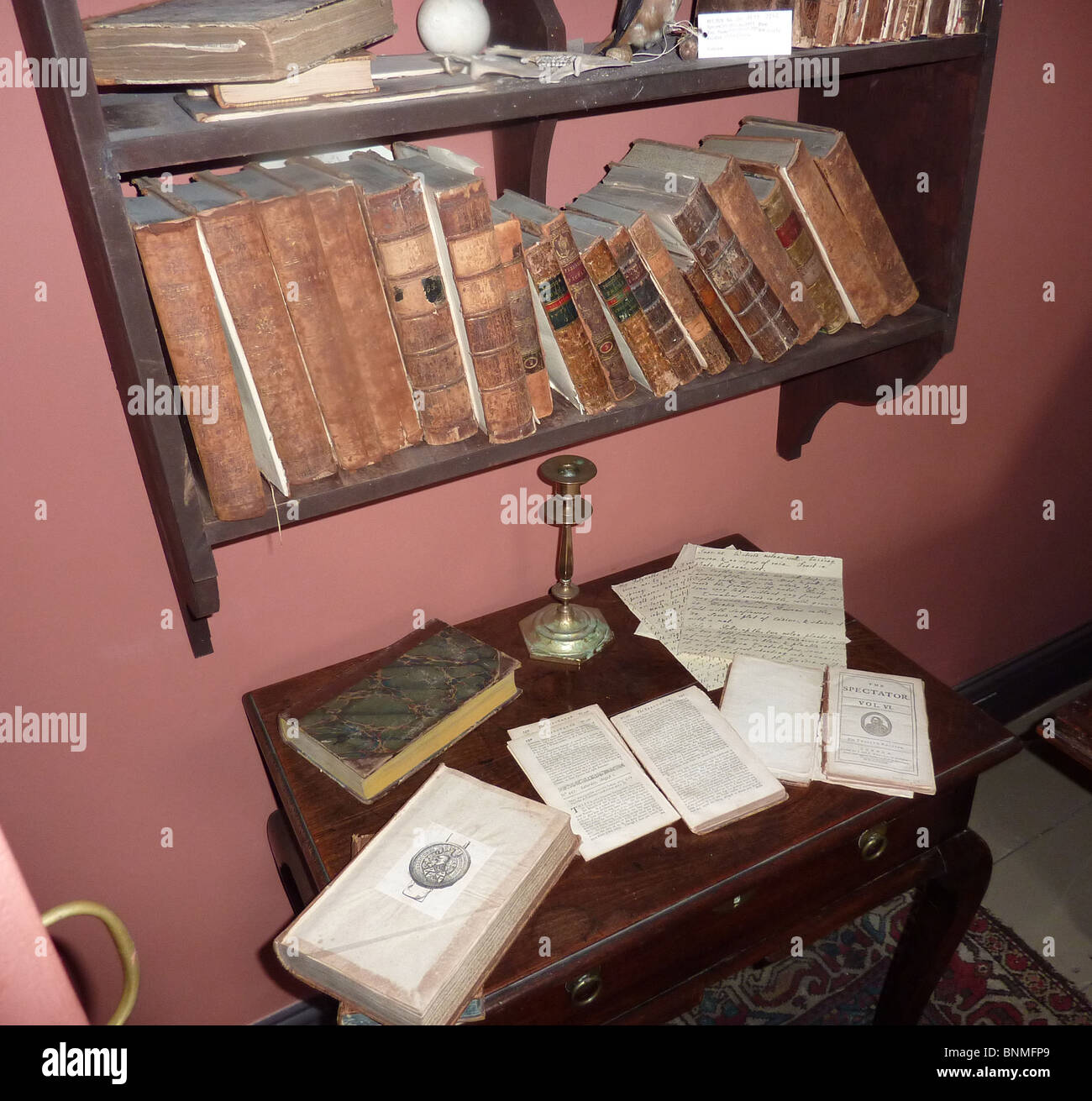 GILBERT WHITE (1720-93) English naturalist - reconstructed study at his ...