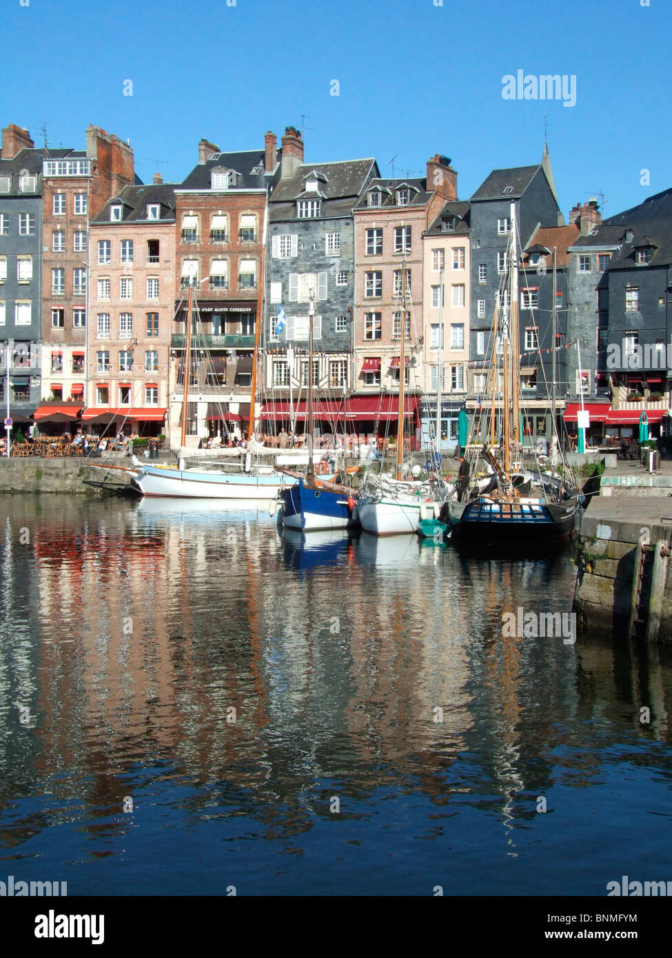 Old harbour port boats facades buildings constructions fishing boats ...