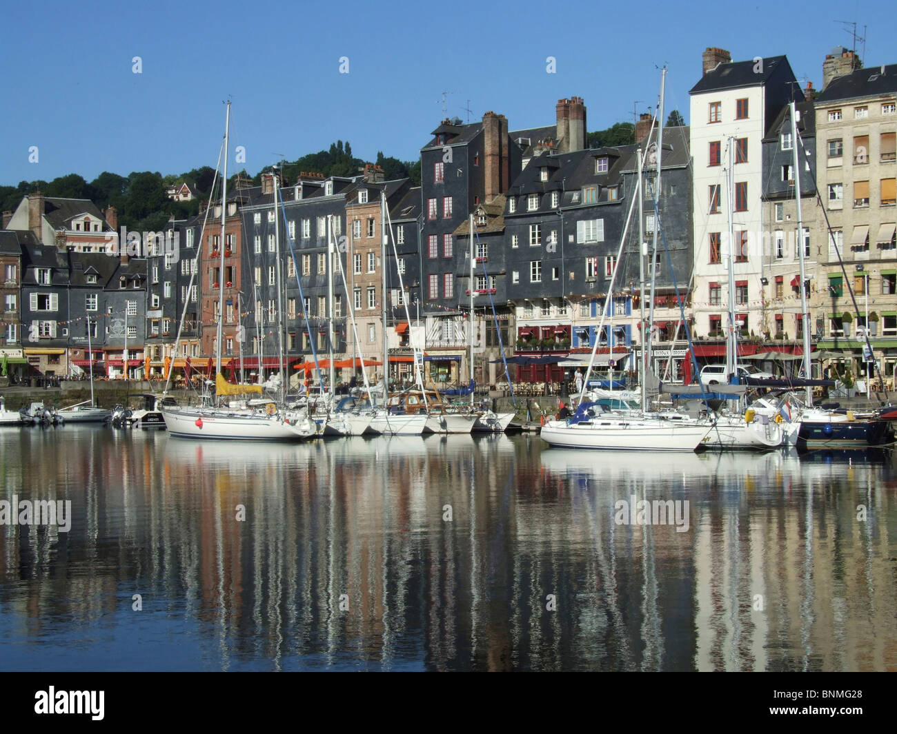 Old harbour port boats facades buildings constructions fishing boats ...