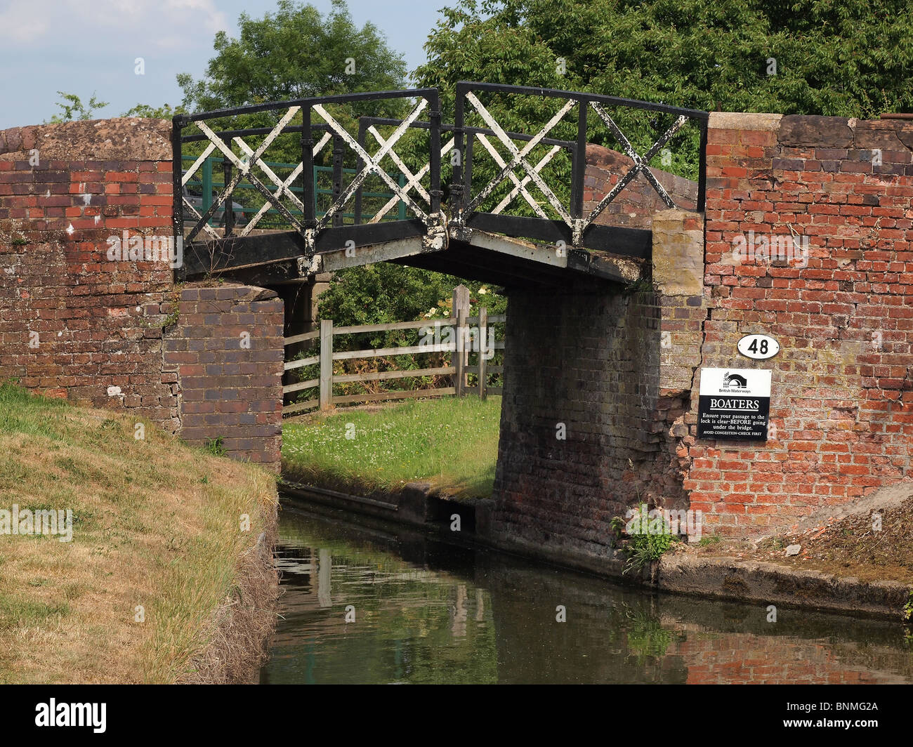 A bridge over a canal Stock Photo - Alamy