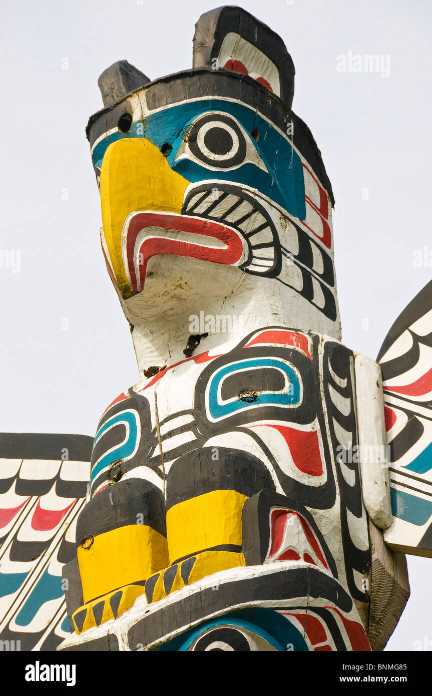 Native Totem Pole Stanley Park Vancouver Canada Stock Photo - Alamy
