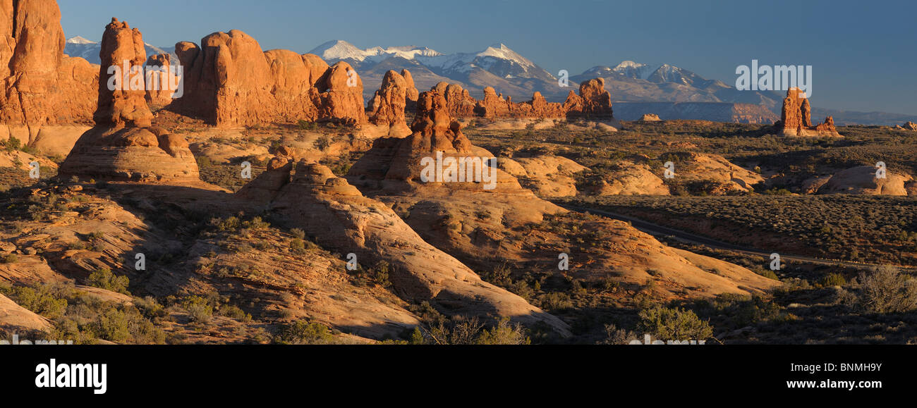 Rock formations rock formations Windows Section La Sal Mountains Nature ...