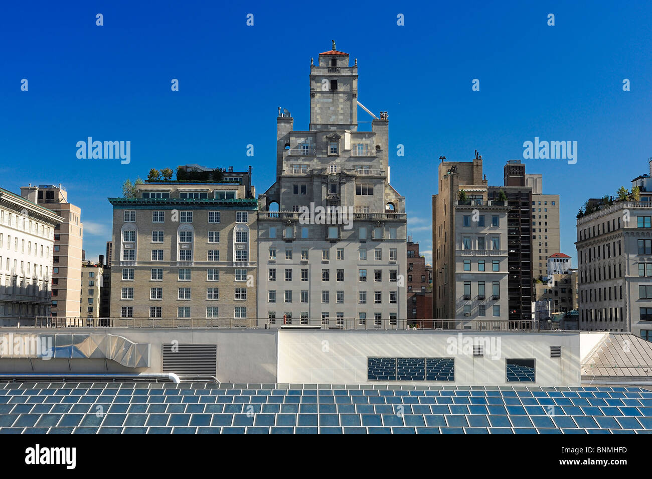 New York City buildings architecture blue sky City Upper East Side ...