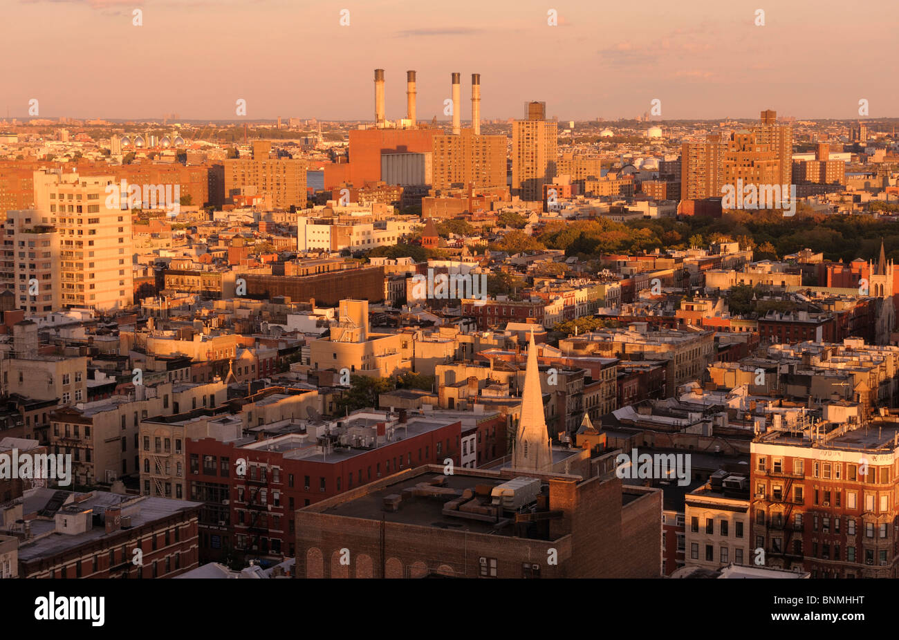 City overview Cooper Square East Village Manhattan New York USA America ...