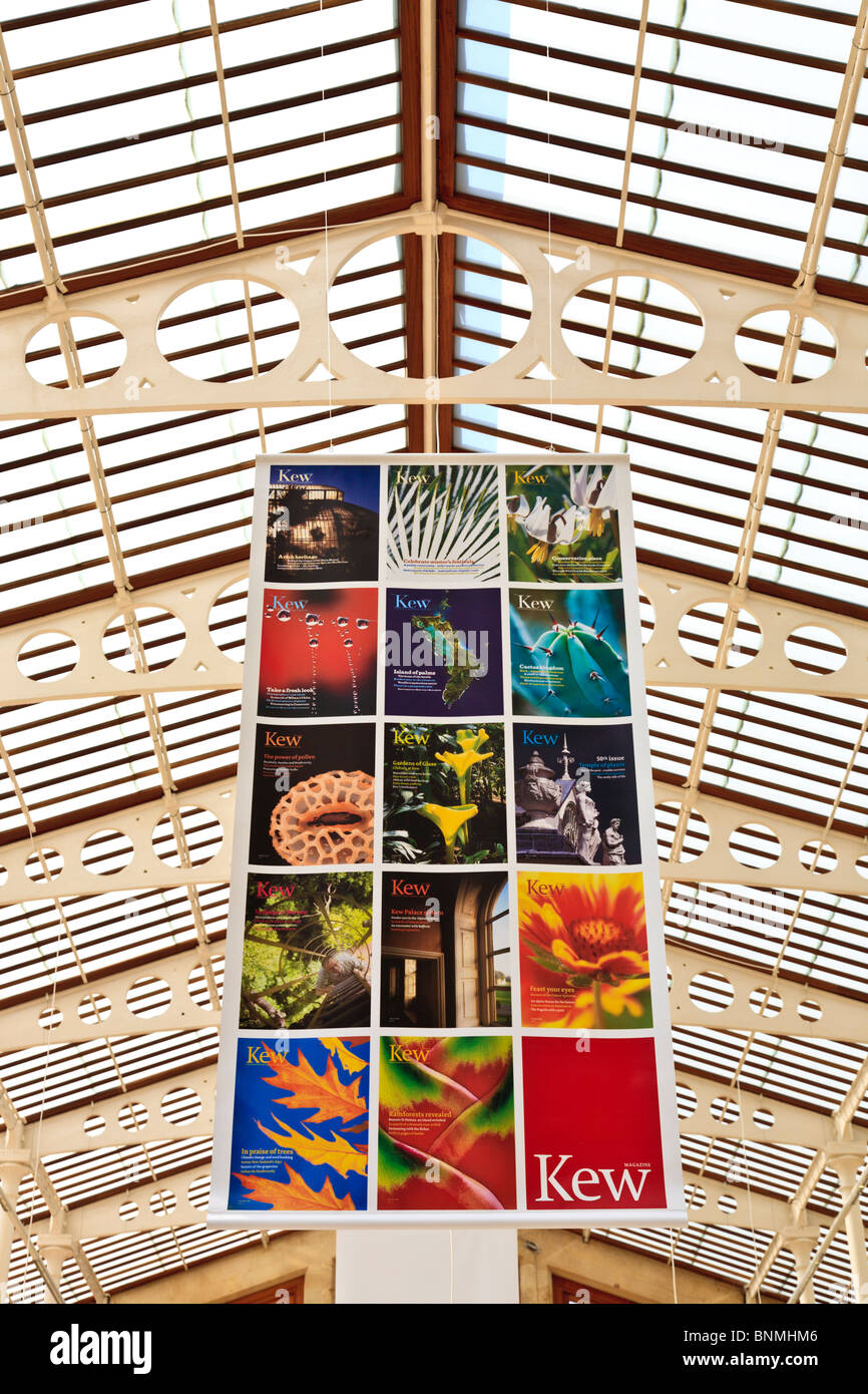 A Kew Magazine banner at Kew Gardens, London, England Stock Photo - Alamy