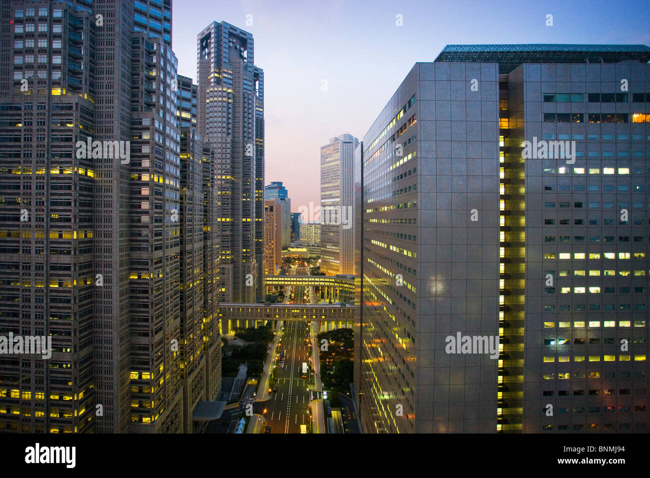 Tokyo Japan Asia Shinjuku skyline blocks of flats high-rise buildings ...