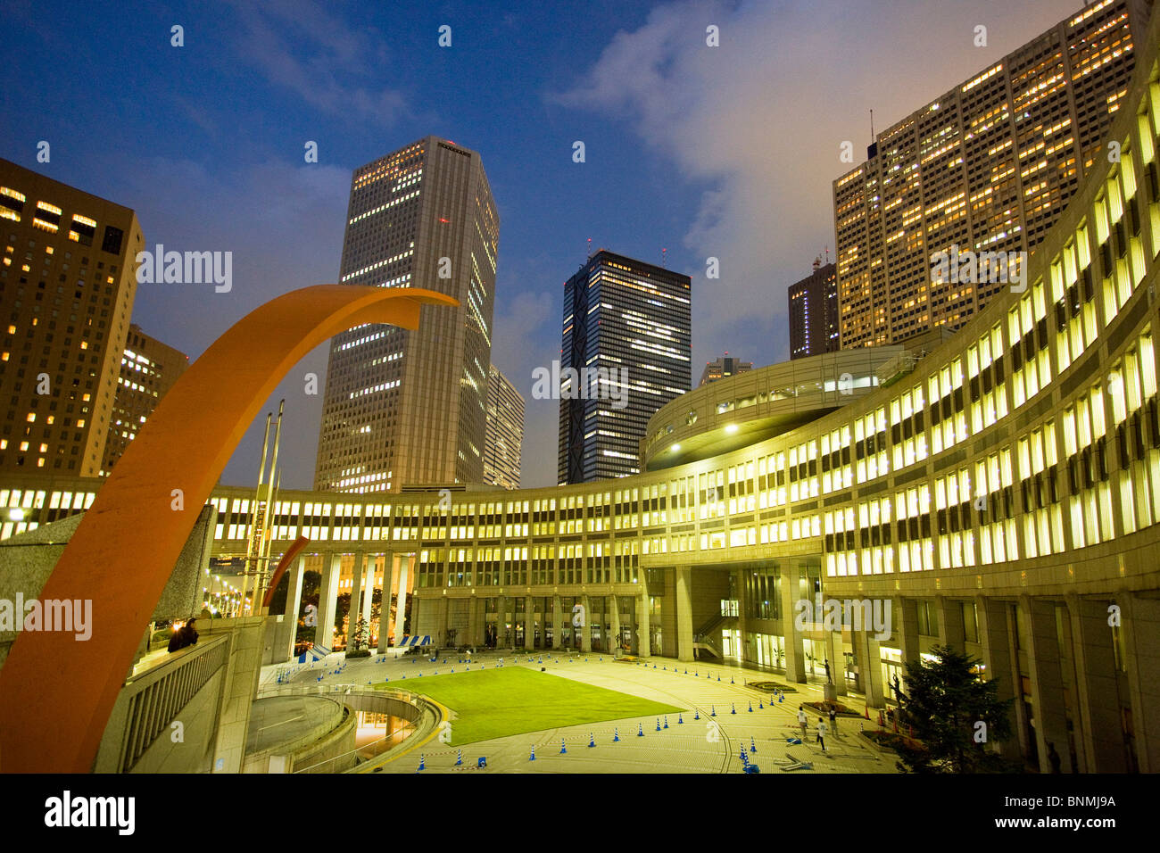 Tokyo Japan Asia Shinjuku skyline blocks of flats high-rise buildings ...