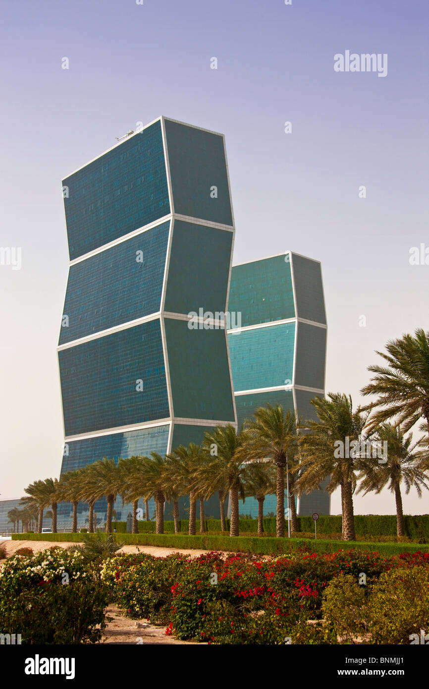 Qatar UAE United Arab Emirates architecture skyline blocks of flats ...