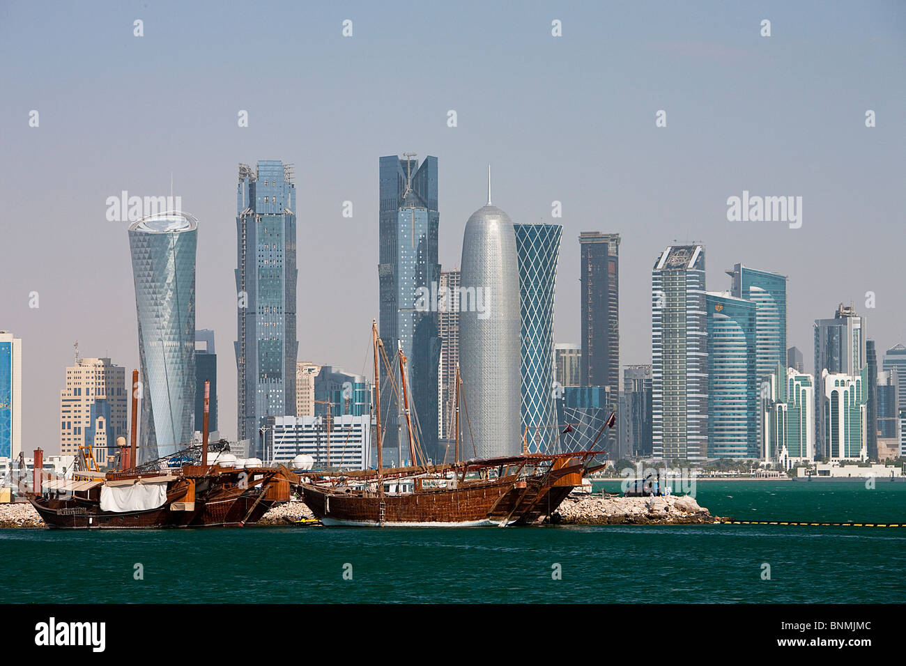 Qatar UAE United Arab Emirates architecture block of flats high-rise ...