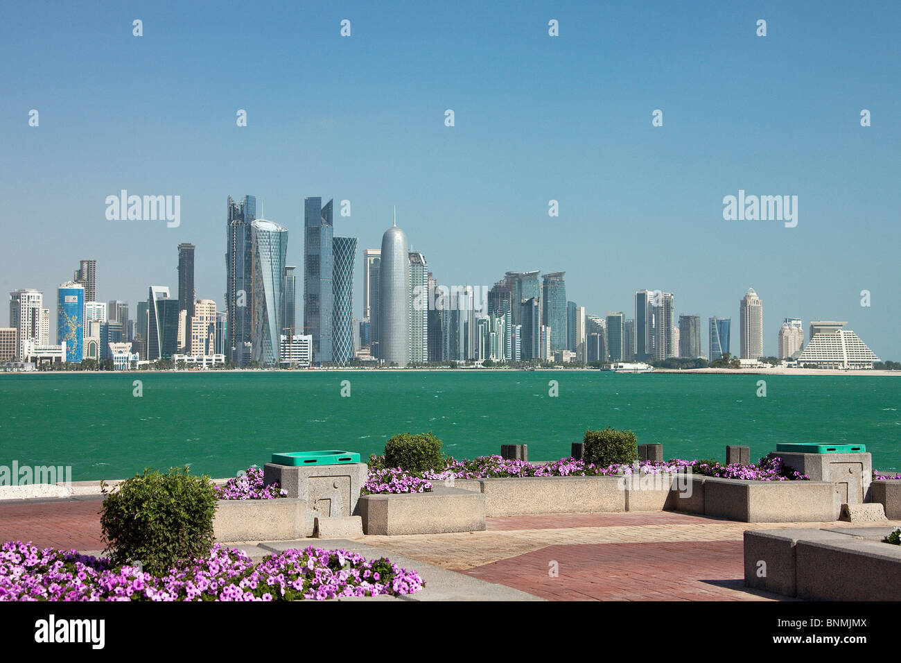 Qatar UAE United Arab Emirates architecture block of flats high-rise ...