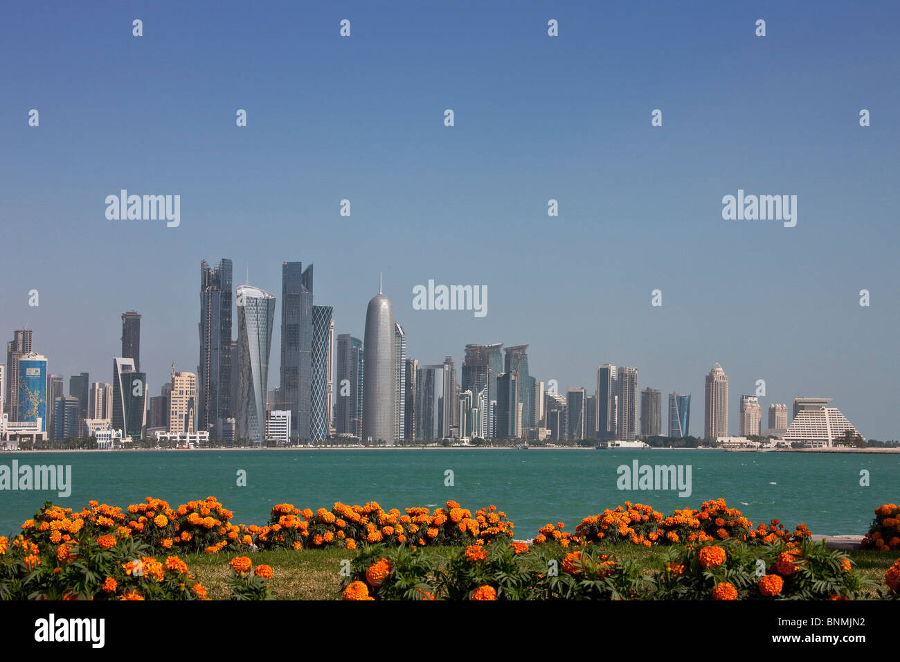 Qatar UAE United Arab Emirates architecture block of flats high-rise ...
