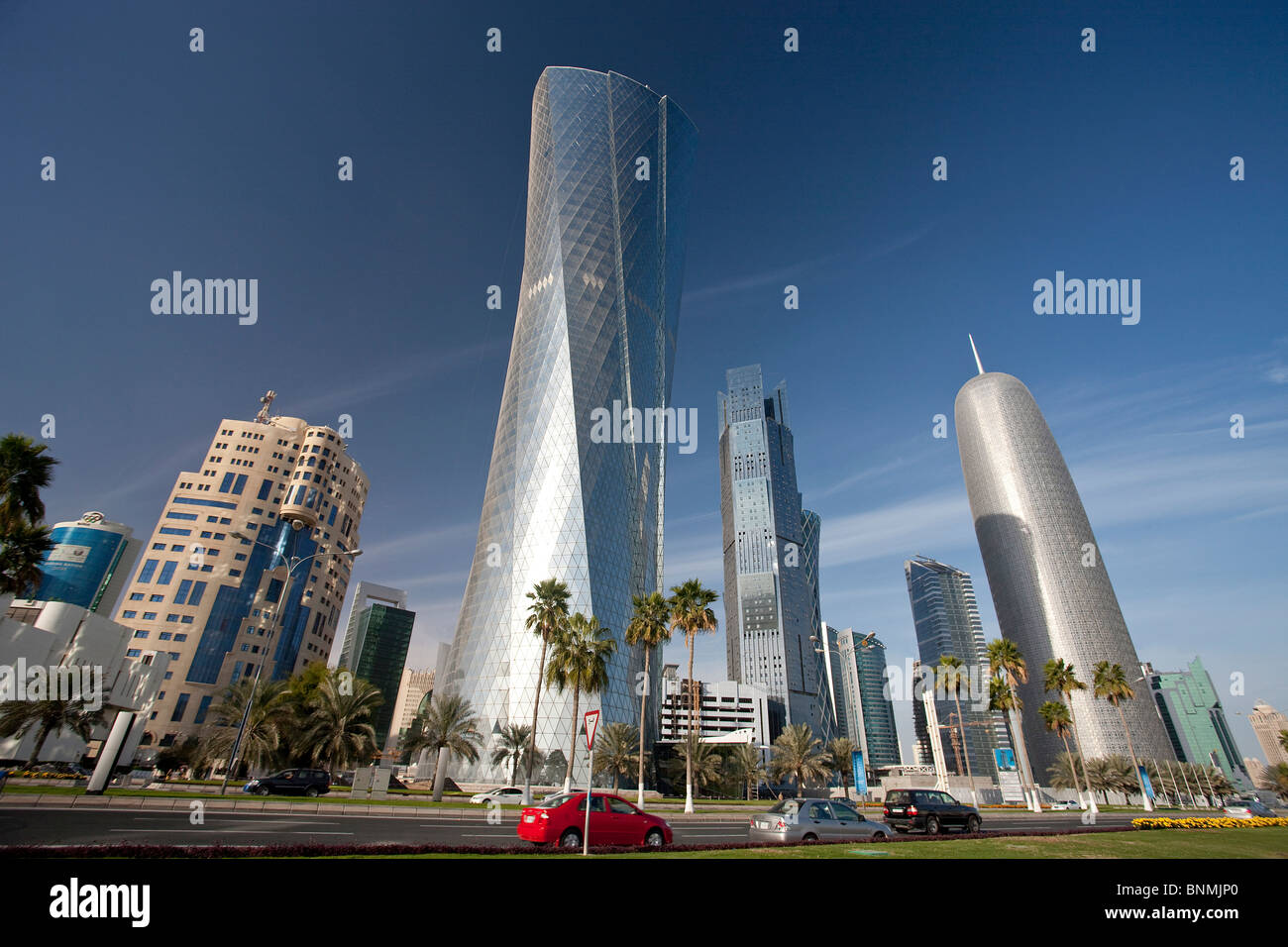 Qatar UAE United Arab Emirates architecture block of flats high-rise ...