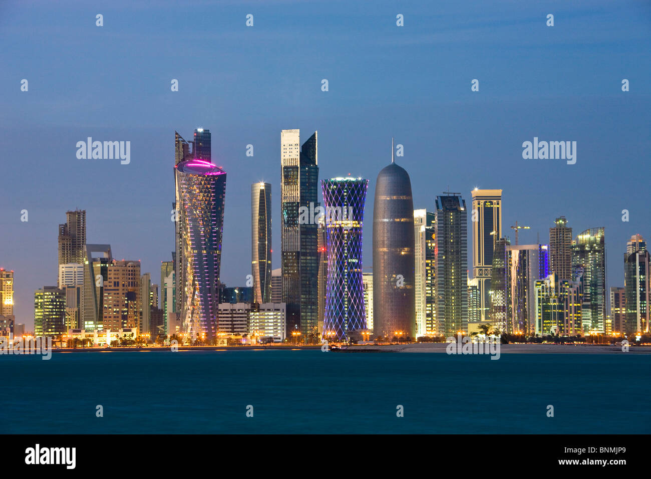 Qatar UAE United Arab Emirates architecture block of flats high-rise ...