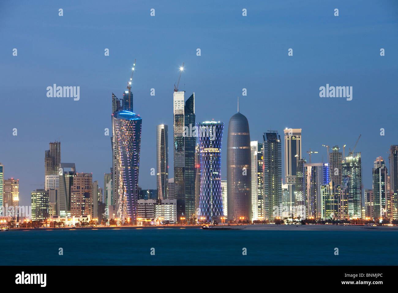 Qatar UAE United Arab Emirates architecture block of flats high-rise ...