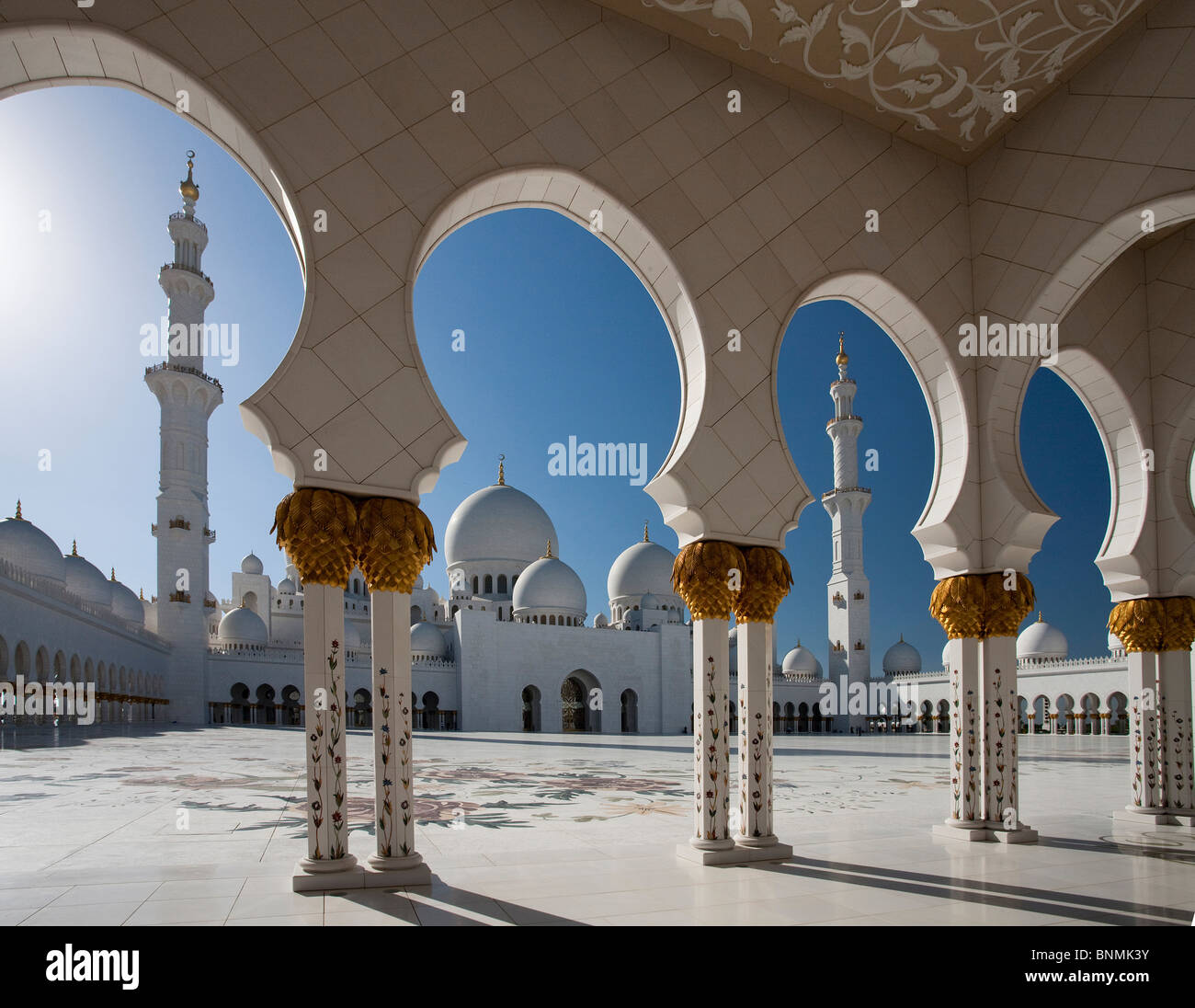 Sheikh Zayed mosque domes minaret tower rook Islam mosque religion ...