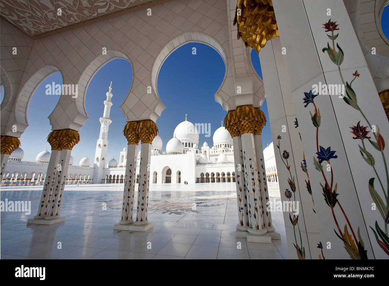 Sheikh Zayed mosque domes minaret tower rook Islam mosque religion ...