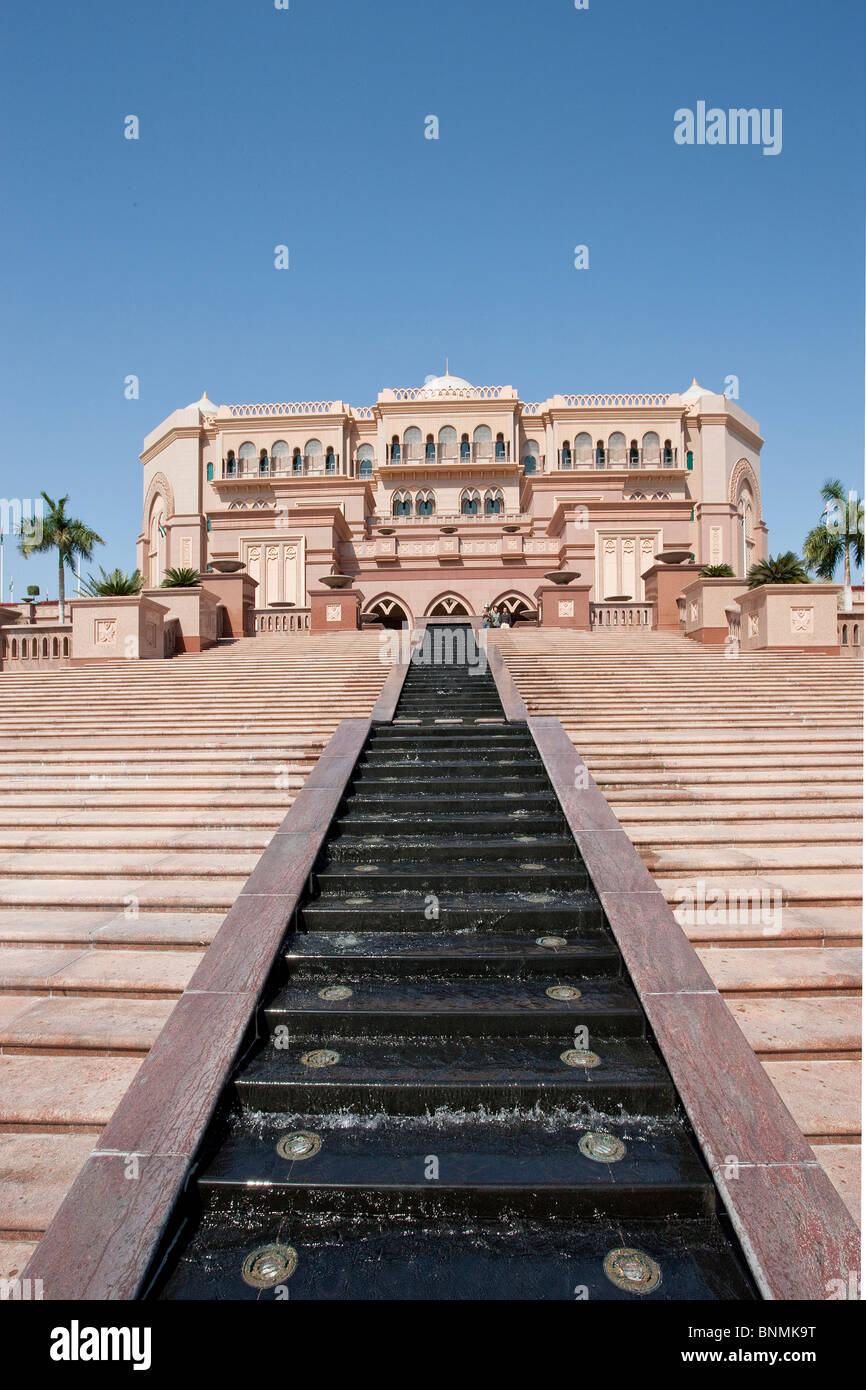 Abu Dhabi UAE United Arab Emirates Middle East emirate palace stair ...